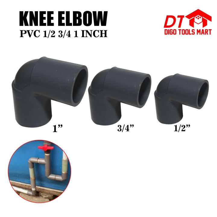 Knee Elbow L PVC Keni Polos Ukuran 1/2 Inci 3/4 Inci 1 Inci | Lazada ...