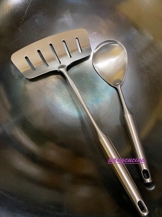 Pangcucina Thickened Full Stainless Wide Spatula, Big Fish Spatula Rice ...