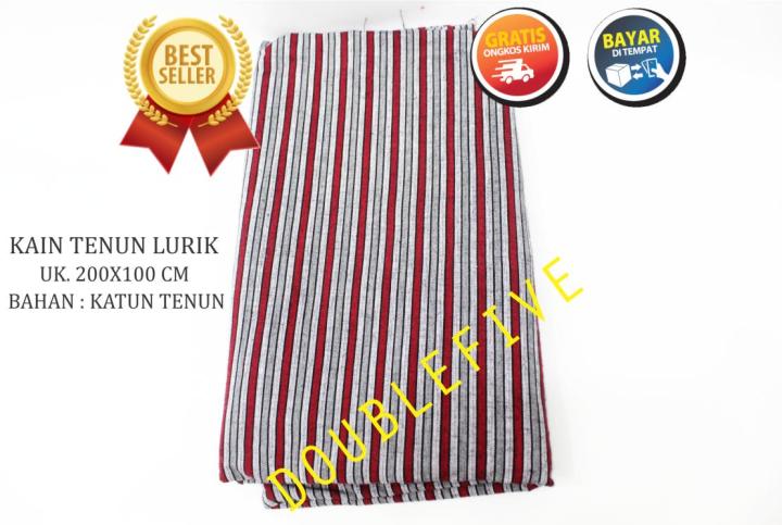 Kain Batik Tenun Kain Lurik Khas Jogja Solo Motif putih kombinasi lurik ...