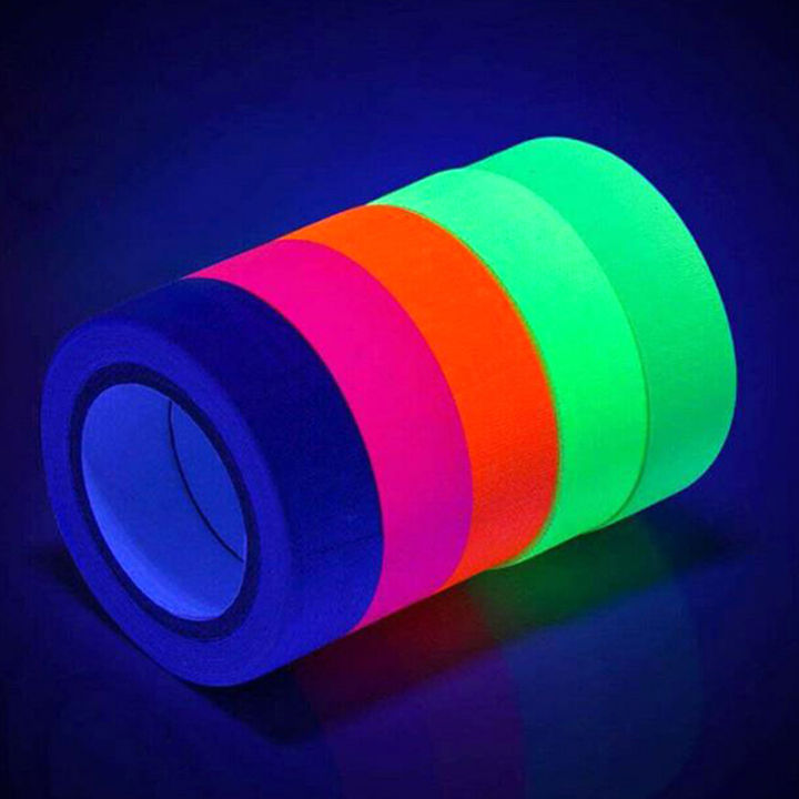 GiggleGear UV Reactive Tape Blacklight Fluorescent Tape Glow in The ...