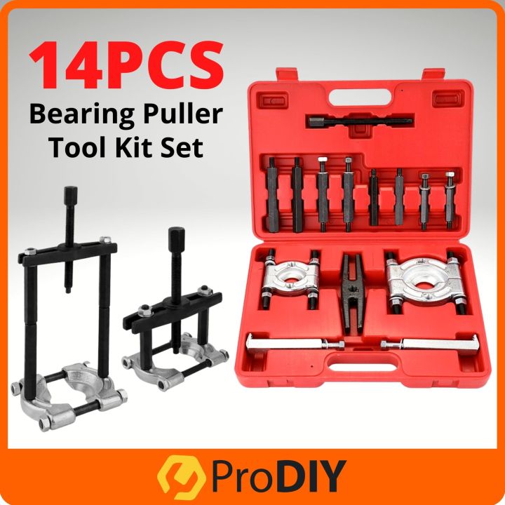 14Pcs Bearing Separator Splitter Gear Puller Fly Wheel With Box ...
