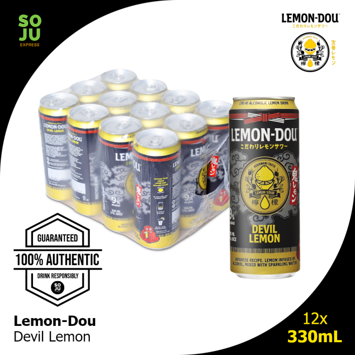 Lemon-Dou - Devil Lemon 9% 330ml x 12 | Lazada PH