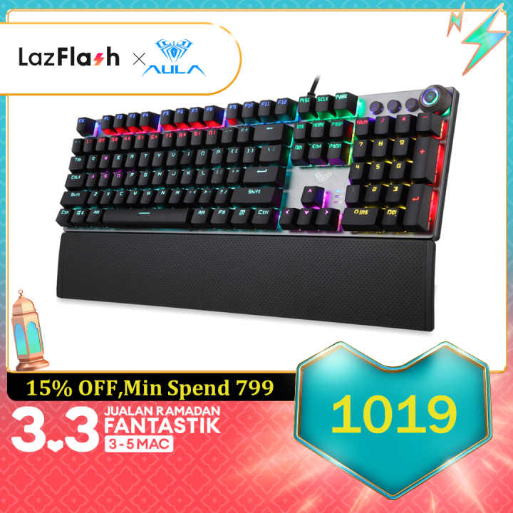 AULA F2058/F2088 Mechanical Gaming Keyboard Hot-swappable Keyboard 22 ...