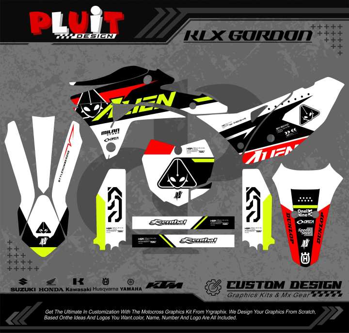 DECAL STICKER KLX GORDON FULL BODY DECAL GORDON DECAL GORDON DECAL ...