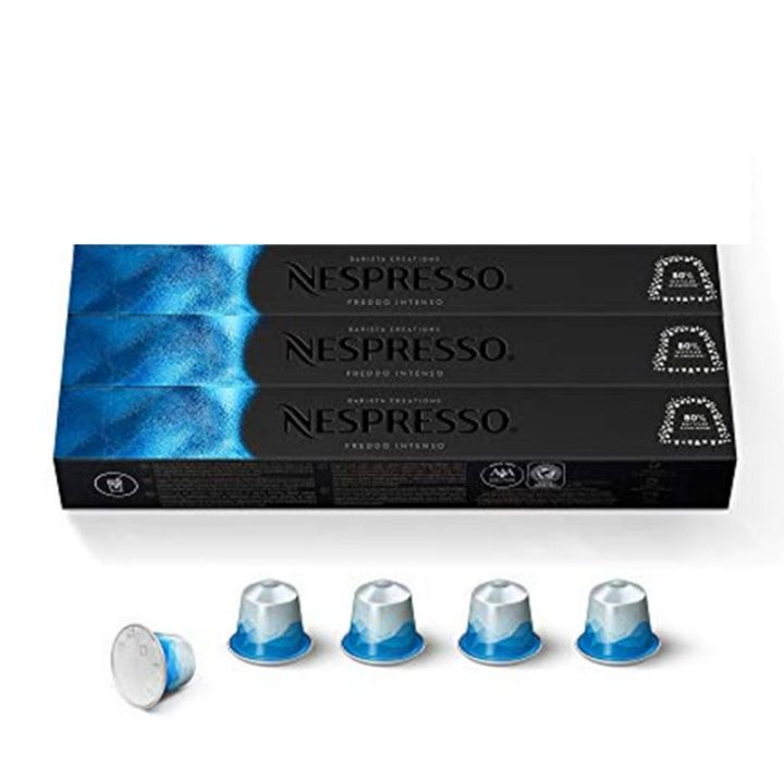 Nespresso Freddo Intenso Capsules Ground Coffee เนสเพรสโซ เฟรดโด อินเท ...