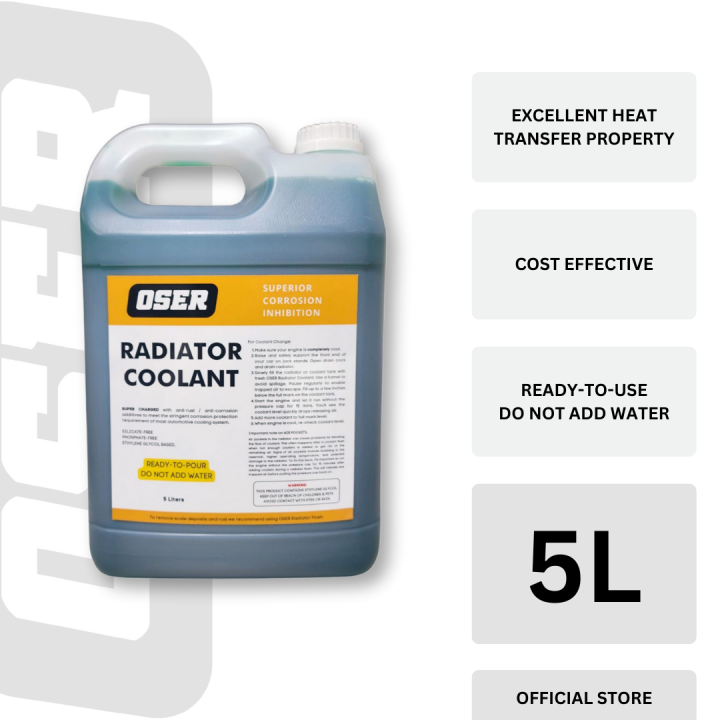 5 Liters Green Antifreeze Radiator Coolant Ready-to-use | Lazada PH