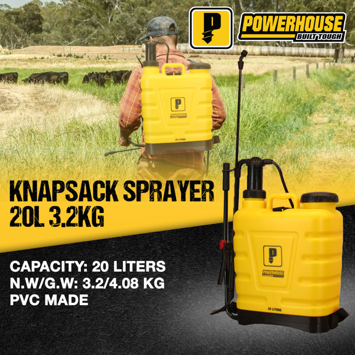 POWERHOUSE Knapsack Sprayer 2 in 1 Electric Rechargeable Manual ...
