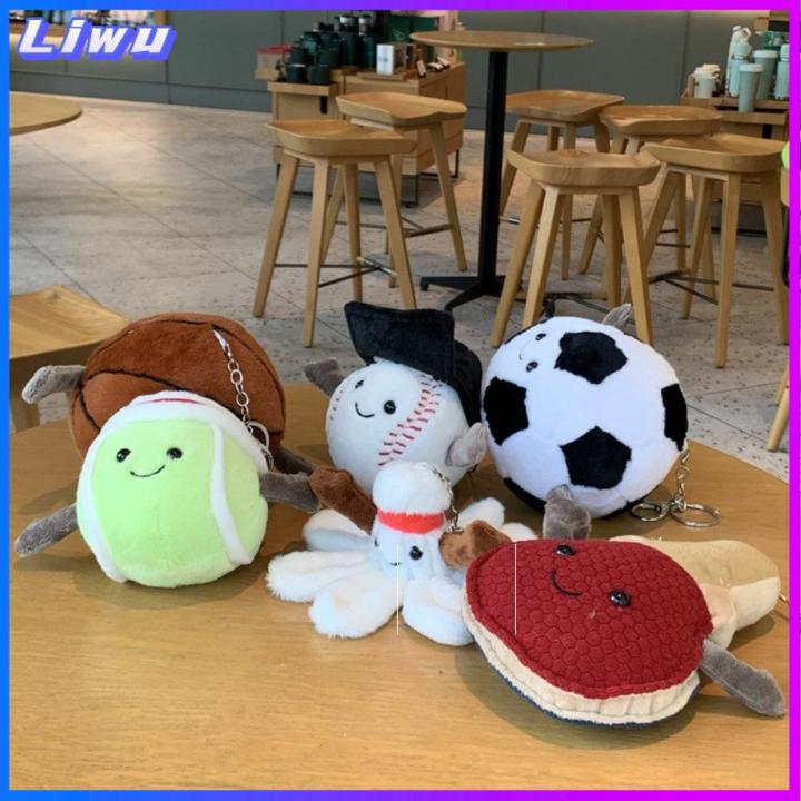 LIWU เบสบอลบาสเกตบอล พวงกุญแจแบบห้อย ชุดเกมบอล วอลเลย์บอลฟุตบอล ...