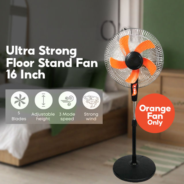 🔰 Ultra Strong Floor Stand Fan 16 Inch 5 blades 3 Speed | Lazada Singapore