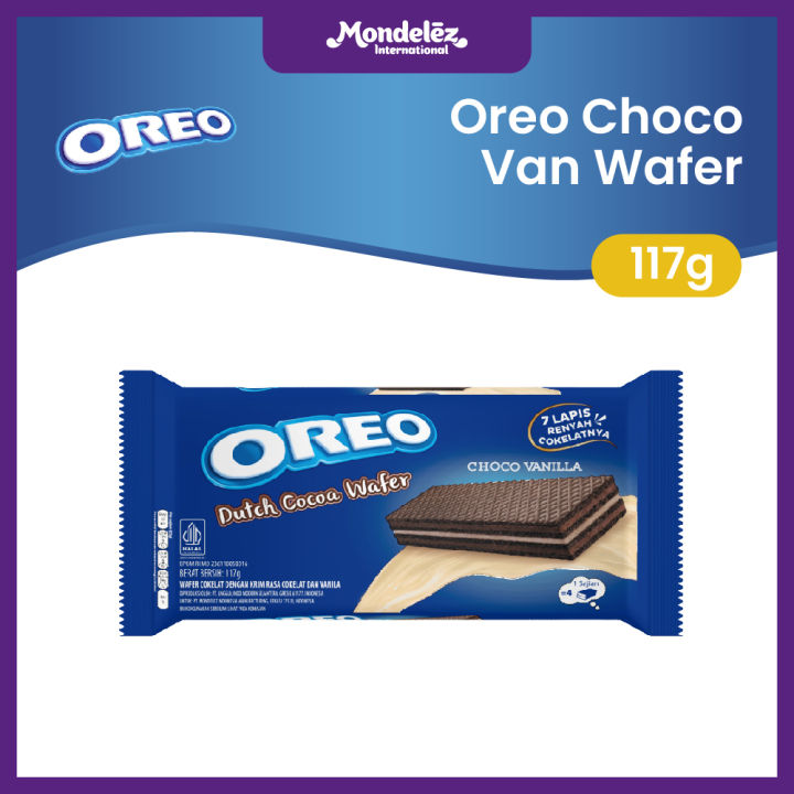 OREO Biskuit Dutch Chocoa Vanilla Wafer 117gr | Lazada Indonesia