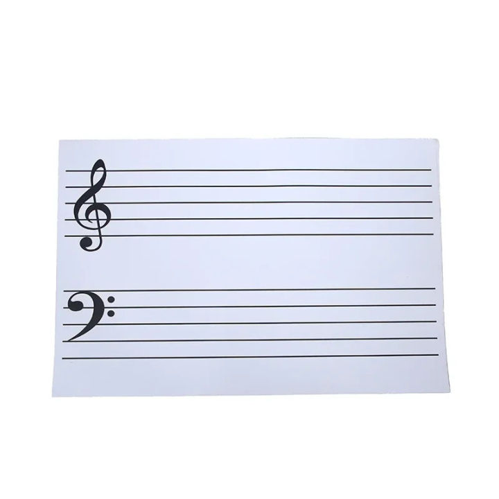Dry Erase Music Staff Magnet Rewritable Thickened Sheet Stickers ...