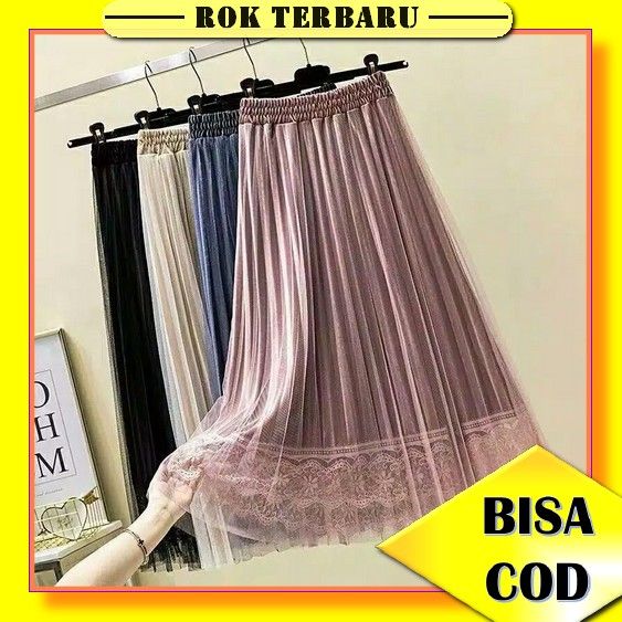 Rok Wanita Dewasa Model Terbaru 2022 Panjang Korean Style Kekinian ...