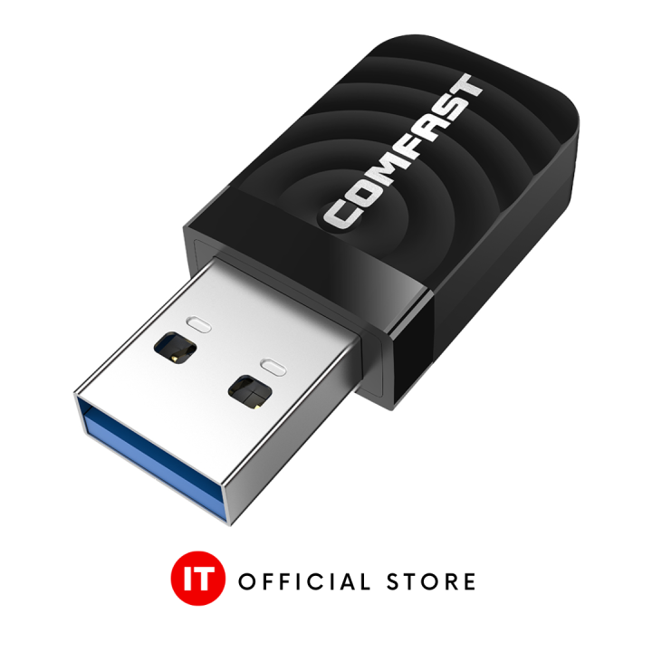 Comfast CF-812AC - Dual-band 1300Mbps Wi-Fi Adapter - Wireless Dongle ...