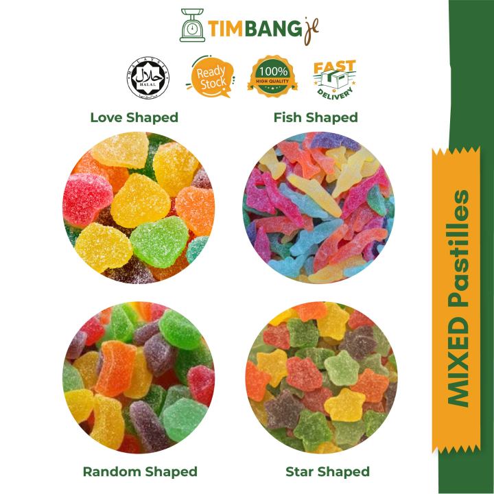 Mixed Pastilles 800g | Colorful Gummy Candies | Assorted Gummies ...