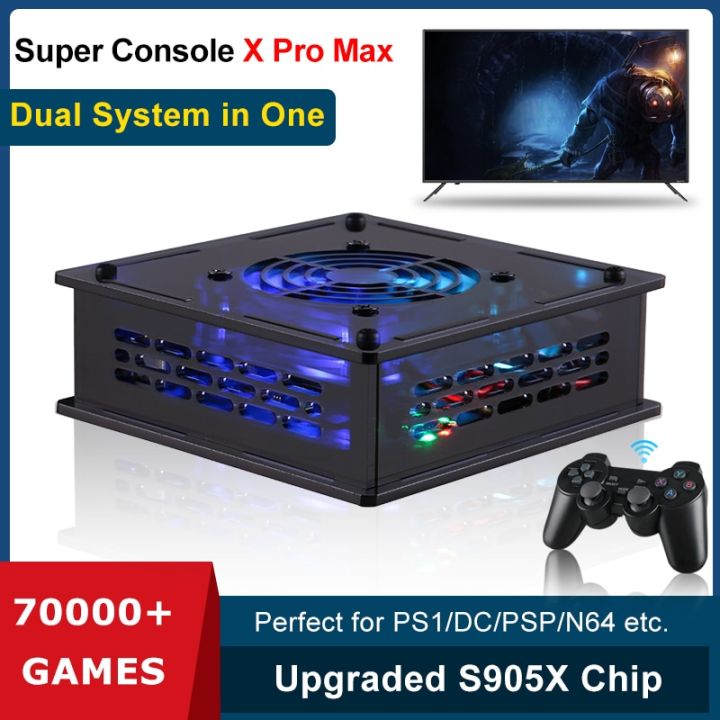 Super Console X Pro Max Retro Mini Video Game Console/TV Dual System ...