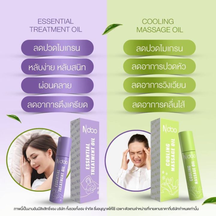 (ของแท้-พร้อมส่งล็อตใหม่) เจลลดปวดไมเกรน Ndoo cooling ลูกกลิ้งไมเกรน ลูกกลิ้งเอ็นดู คลายเครียด ...
