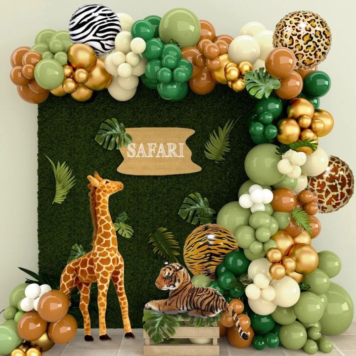 Jungle Animal Balloon Garland Set Arch Kit Birthday Party Decoration ...