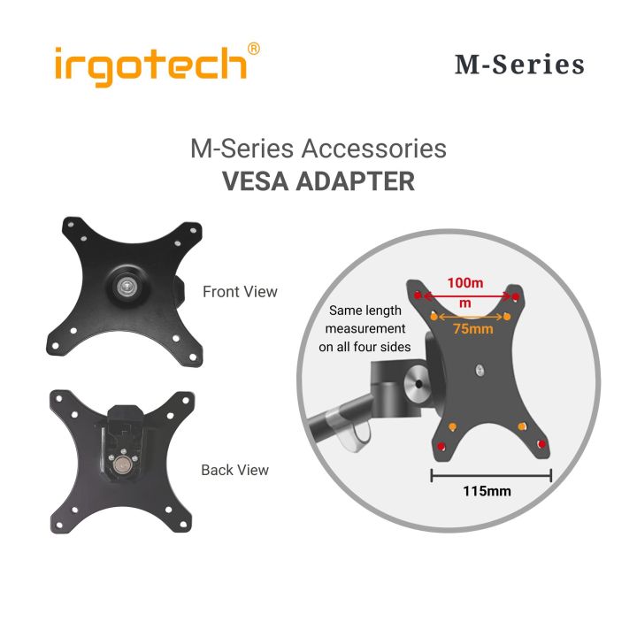 IRGOTECH M-Series Accessories VESA Adapter, Vesa Bracket, Monitor ...