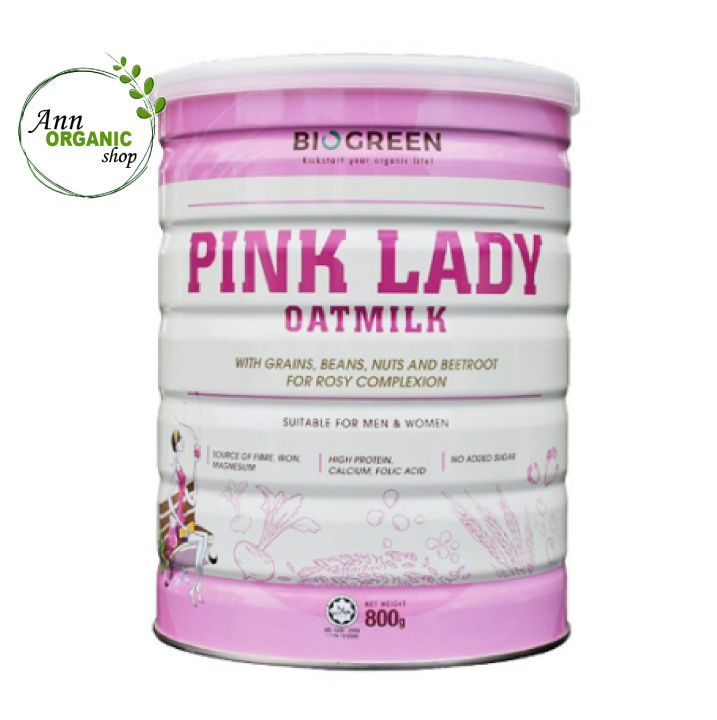 Biogreen Pink Lady Oatmilk 800g (HALAL) | Lazada