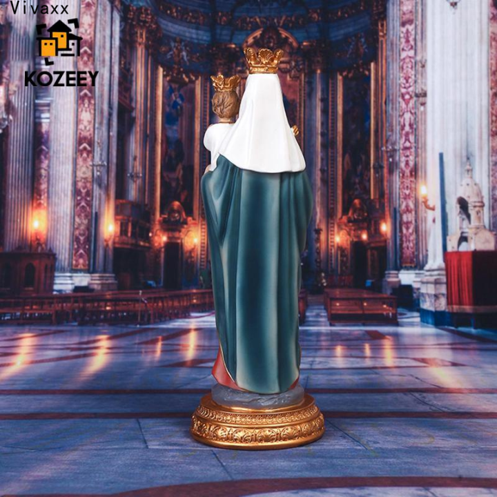 KOZEEY Statue of Plastic resin Jesus Mother Mary Interiors of the ...