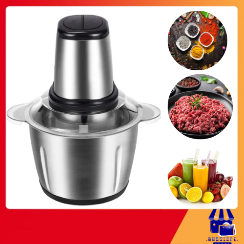 Blender Daging Chopper Stainless 2L Penggiling Daging Multifungsi Meat Grinder KL-FB01 | Lazada ...