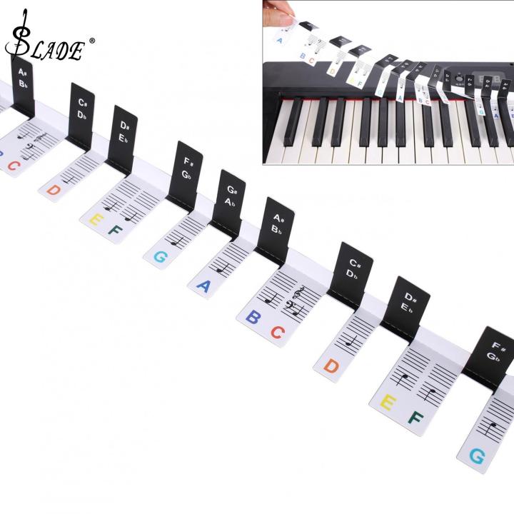 88 Keys Piano Note Labels Marker Guide Piano Keyboard Sticker Free ...