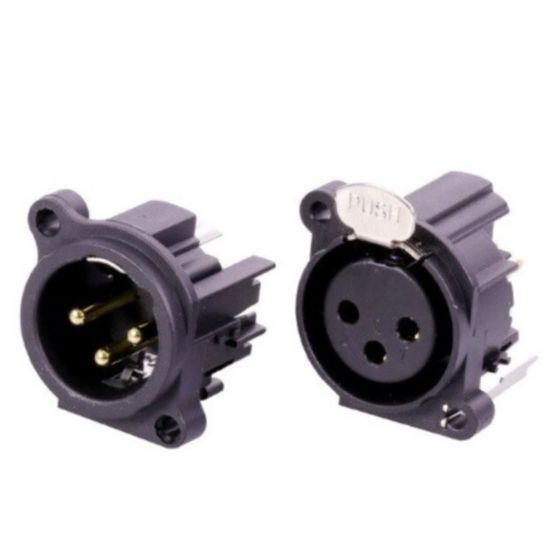 2 PCS/LOT Male / Female XLR Chassis Mount | Lazada PH