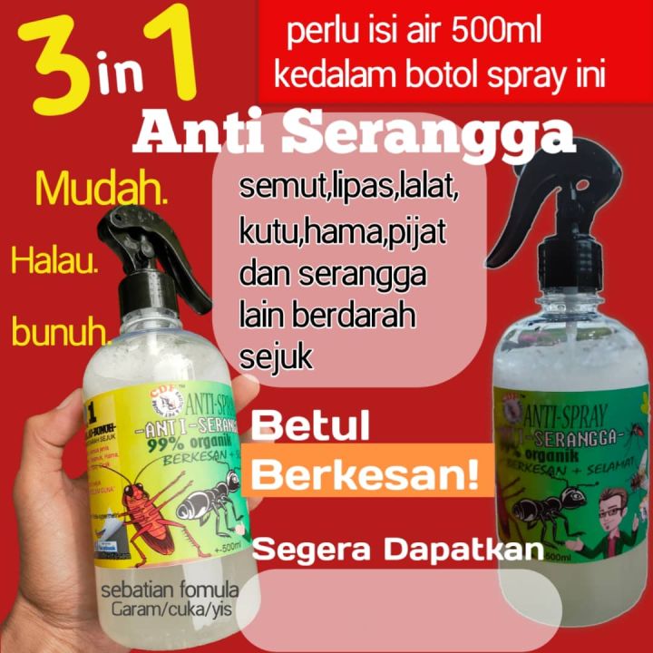 Spray anti serangga semburan semut kutu hama lipas cicak dan lain lain ...