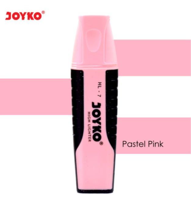 ( DAPAT 1 HIGHLITER ) Highlighter Penanda Berwarna Joyko PASTEL PINK ...