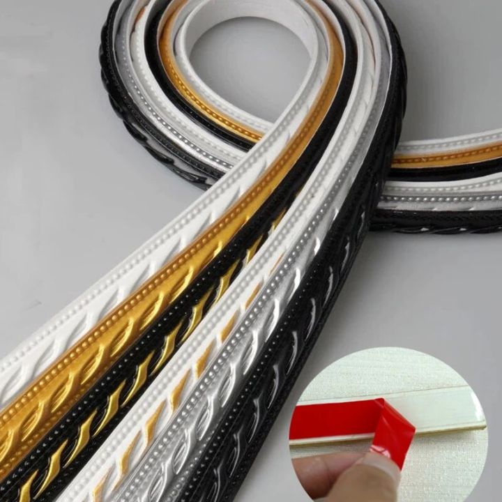 20mm×1m 3D Flexible Wall Decor Strips PVC Self Adhesive Mirror Frame ...