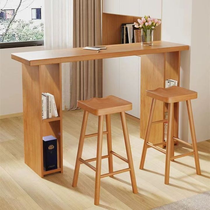 Solid Wood Bar Counter Partition Family Living Room Home Long Table ...