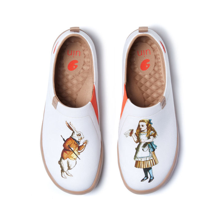 UIN Art Master รองเท้าเดินทางศิลปะของผู้หญิง Comfort รองเท้าส้นเตี้ยทรง ...