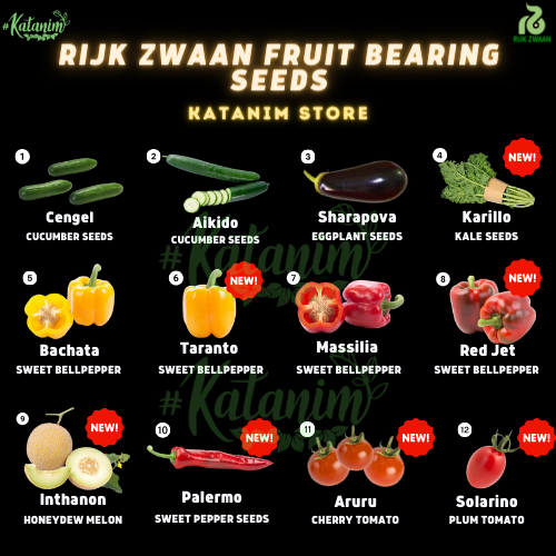 katanim FRUIT BEARING Seeds Collection 3 | Rijk Zwaan Hydroponic Seeds ...