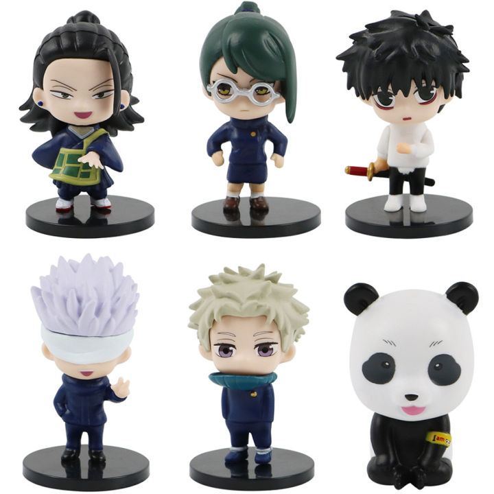 6Pcs/Set Cartoon Jujutsu Kaisen Gojo Satoru Geto Suguru Zenin Maki ...