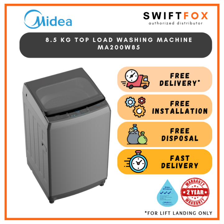 (NEW) Midea HealthGuard Hygiene+ Lunar Dial Series 8.5kg Premium Top ...