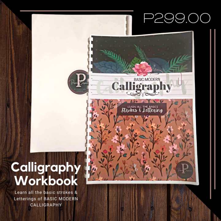 Basic Modern Calligraphy Practice Worksheets for Beginners A4 size 51 ...