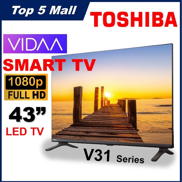 [KL SELANGOR ONLY] Toshiba FHD SMART TV (43") Bezel Less Design 43V31MP 43V31LP | Lazada