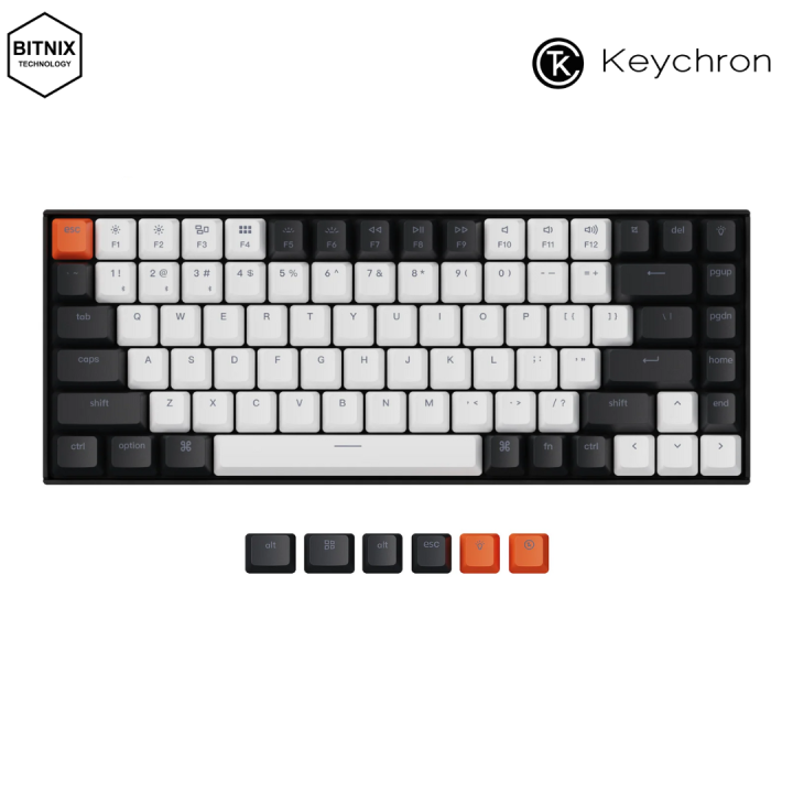 KEYCHRON K2 V2 RGB Wireless Aluminum Hot-Swappable Mechanical Keyboard ...