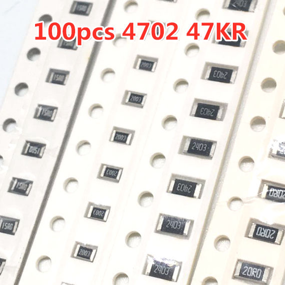 100Pcs 1206ตัวต้านทาน SMD 1% 10R 20K 22R 47R 47K 49.9K Ohm ตัวต้านทาน ...