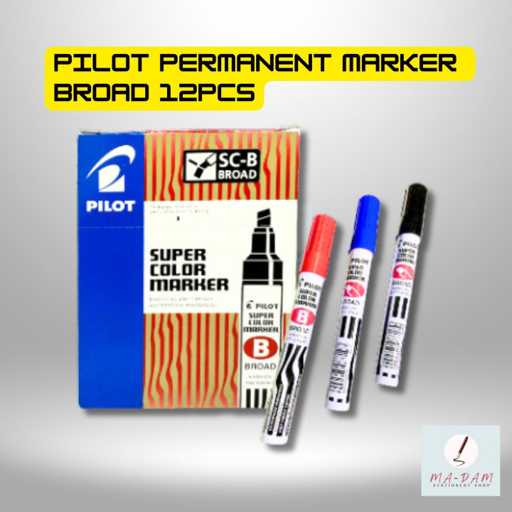 Pilot Permanent Marker Broad/12pcs | Lazada PH