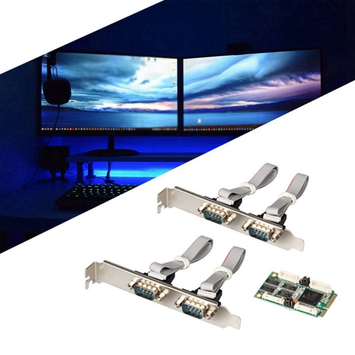 Bfgu Mall-Mini PCI Express 4 Ports Serial COM DB9 Multi Serial Port ...