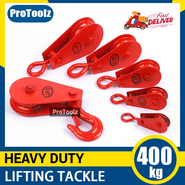 50kg To 400kg Red Pulley Roller For Rope Lifting Traction Red | Lazada PH