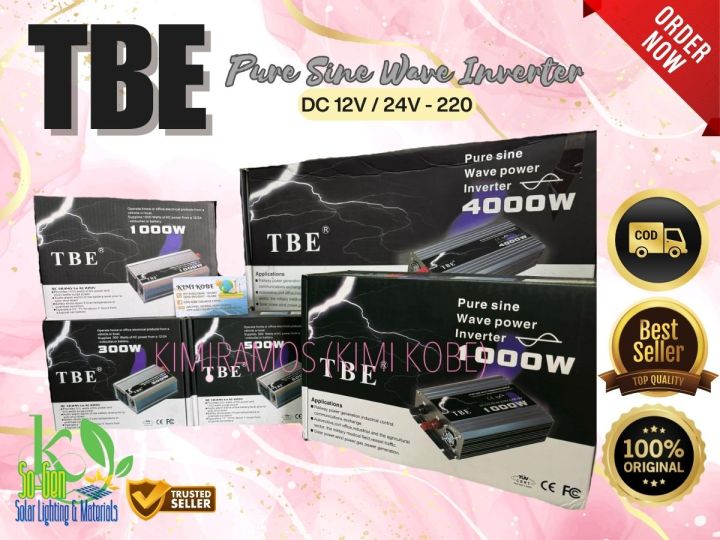TBE Pure Sine Power Inverter 12V-220 | Lazada PH