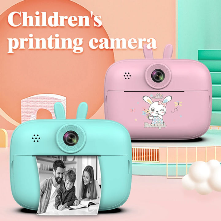 EKLEVA Kids Instant Print Camera Kids Thermal Print Camera Cartoon ...
