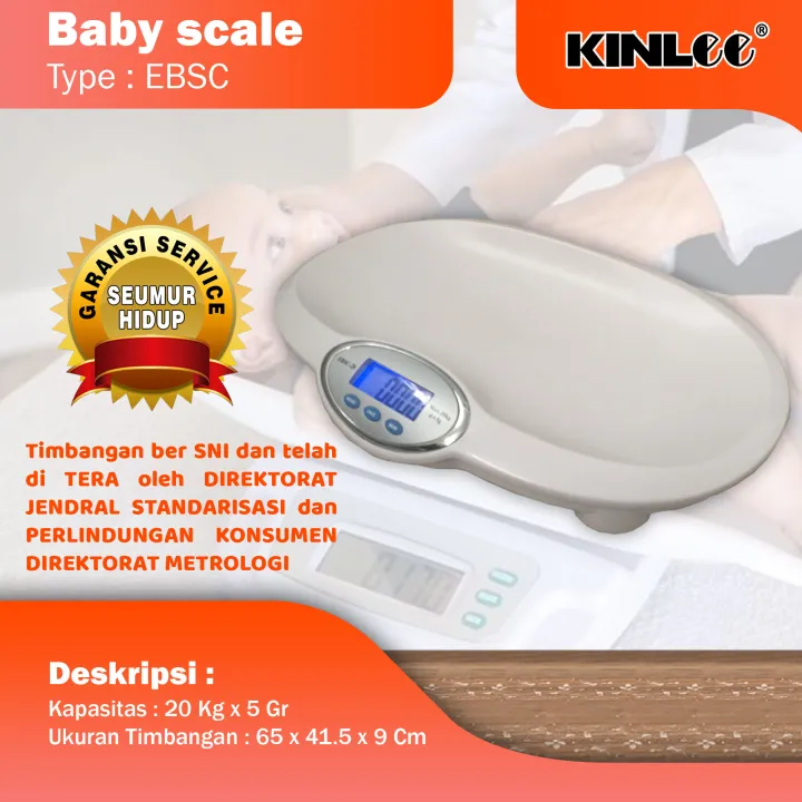 Kinlee Timbangan Baby Digital - Baby Scale EBSC - 20kg / 5gr | Lazada ...
