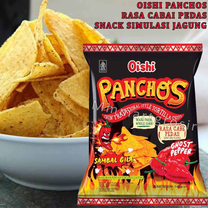 Oishi Panchos / Snack Tortilla Chips Corn / Rasa Ghost Pepper / 145gr ...