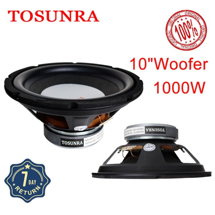 🥇TOSUNRA BASS-101 10 inches 1000W Subwoofer Speaker (COD) | Lazada PH