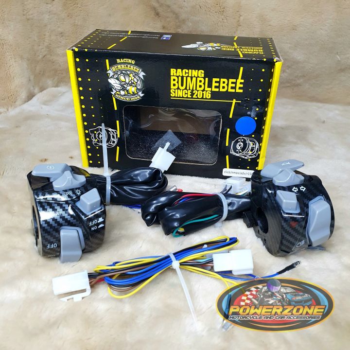 THAI HANDLE SWITCH w/ LIGHT for CLICK150 , CLICK125 , ADV150 , NMAX V2 ...