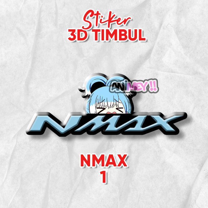 Stiker Emblem 3D Timbul kobo Kanaeru Logo Nmax / Stiker Anime Resin ...