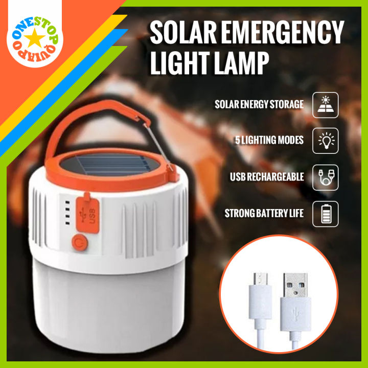 OSQ Rechargeable Solar Emergency Portable Charging Light Lamp | Lazada PH